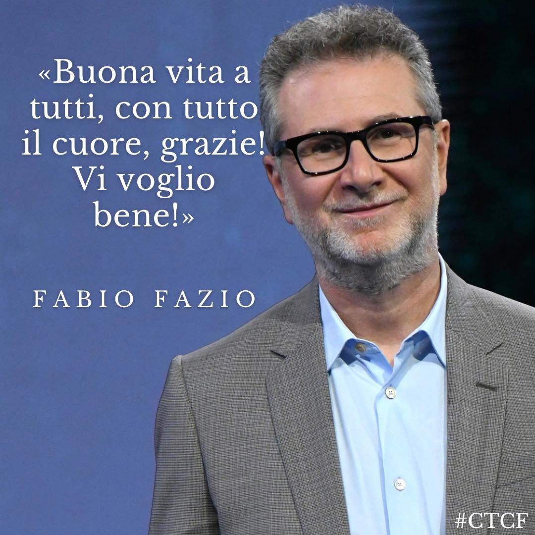 Fabio Fazio saluta la Rai: "Il grazie più grande è per il pubblico"